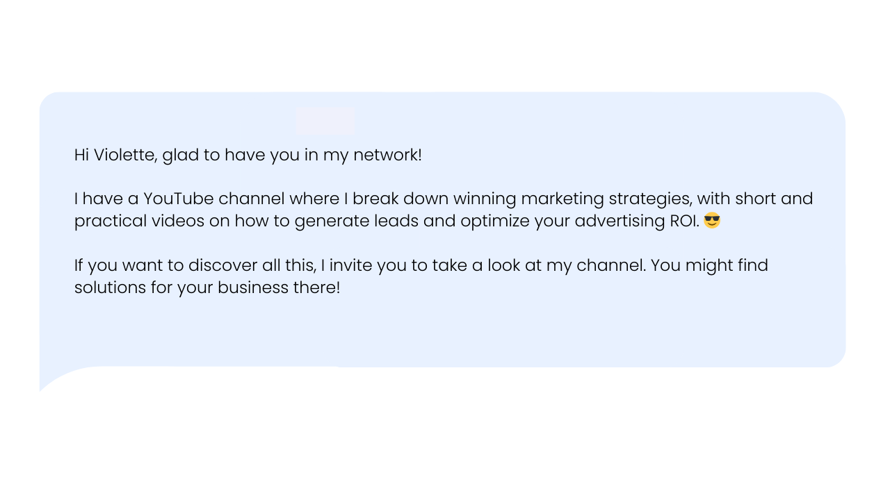 12 examples of LinkedIn welcome messages - 2025