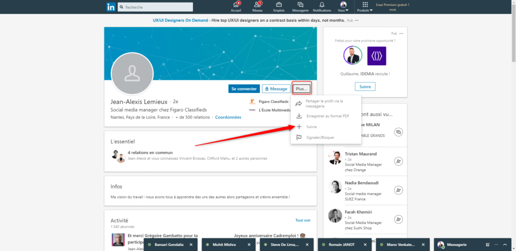 Comment faire une demande de connexion LinkedIn