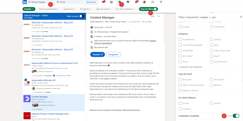 LinkedIn Saved Jobs : Where do I Find them ? Easy and Quick