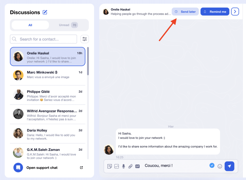 LinkedIn Messaging : The Secret to Schedule your Messages!