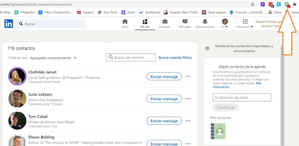Recuperar correos electrónicos de tus contactos en LinkedIn