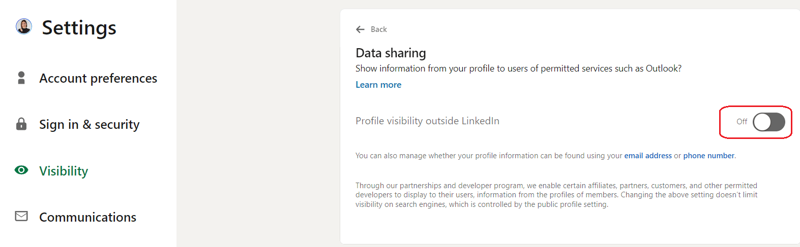 How not to appear on Google search using LinkedIn? 2025