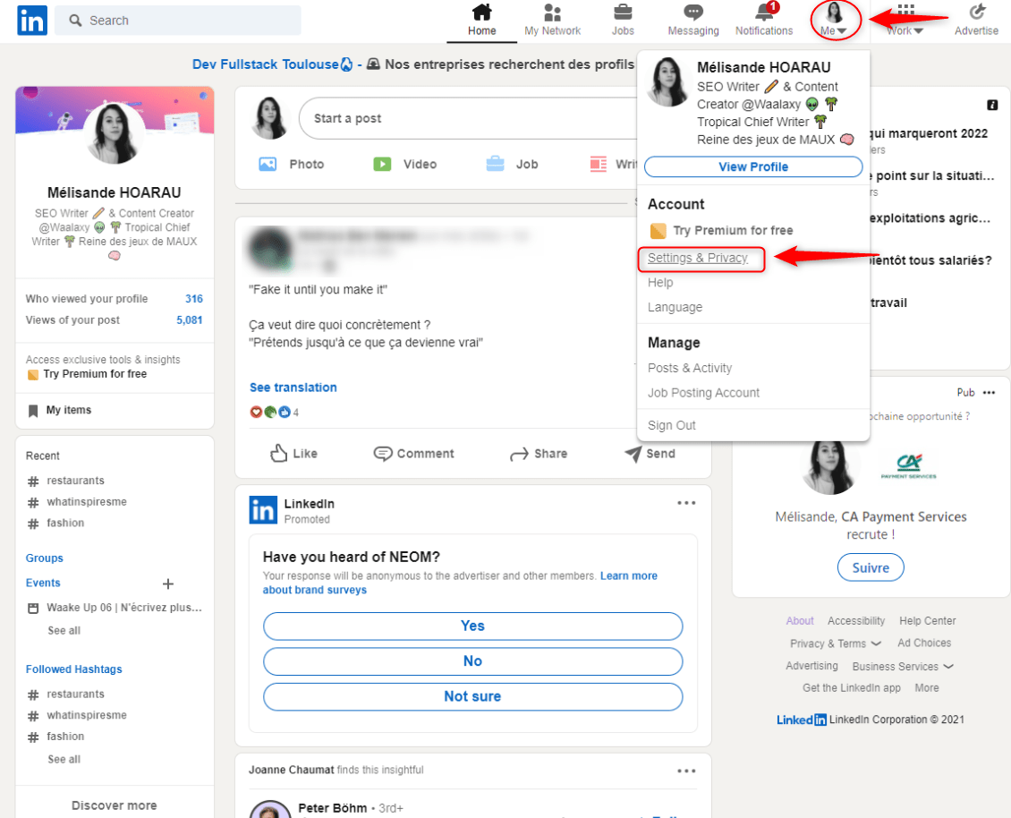 LinkedIn read receipts : how to activate them [2025 ]