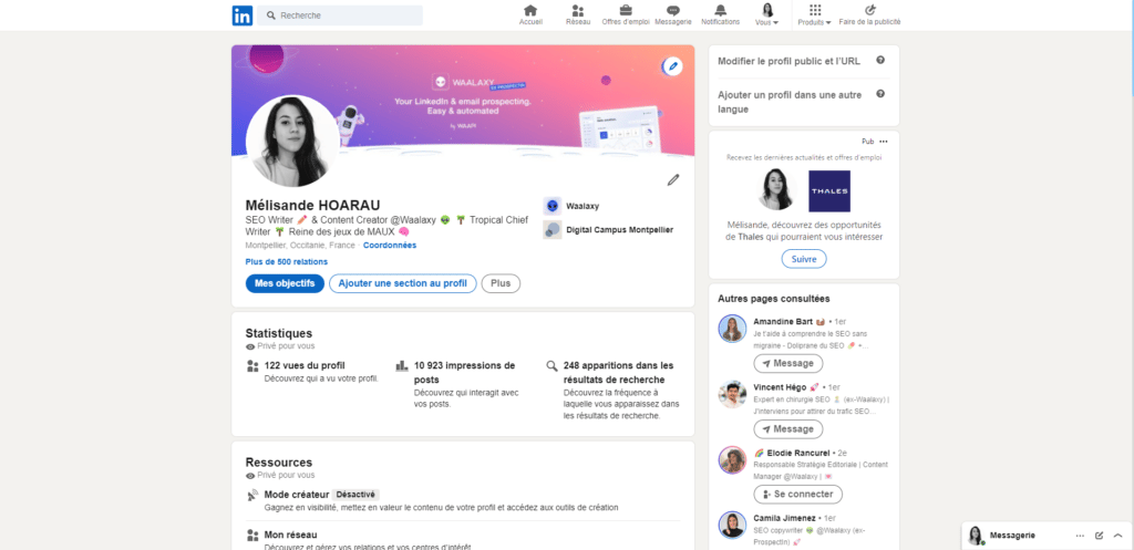 Choisir le bon réseau social professionnel > Comparatif ici
