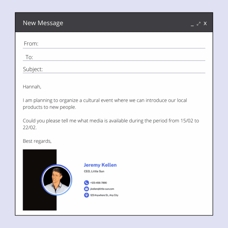 Tanda tangan email : 13 contoh terbaik