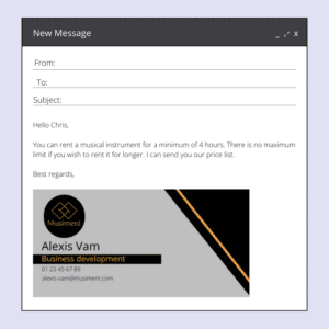 Tanda tangan email : 13 contoh terbaik